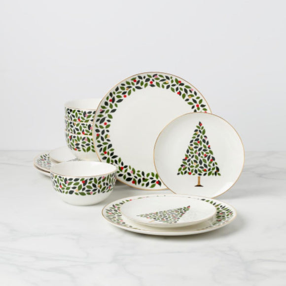 Kate Spade Evergreen 12-Piece Dinnerware Set – Sabavi® Home