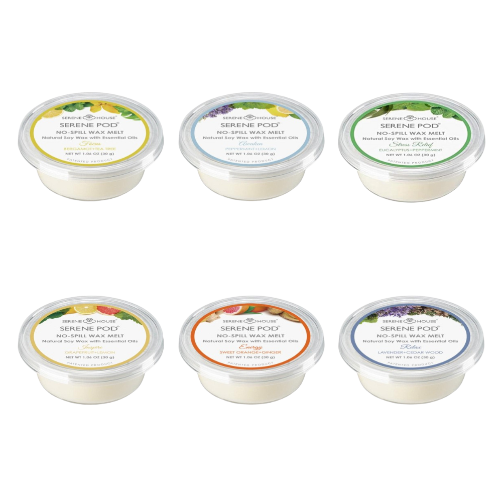 Serene House Wax Melt Pods with Essential Oil, Set of 6 – Sabavi® Home