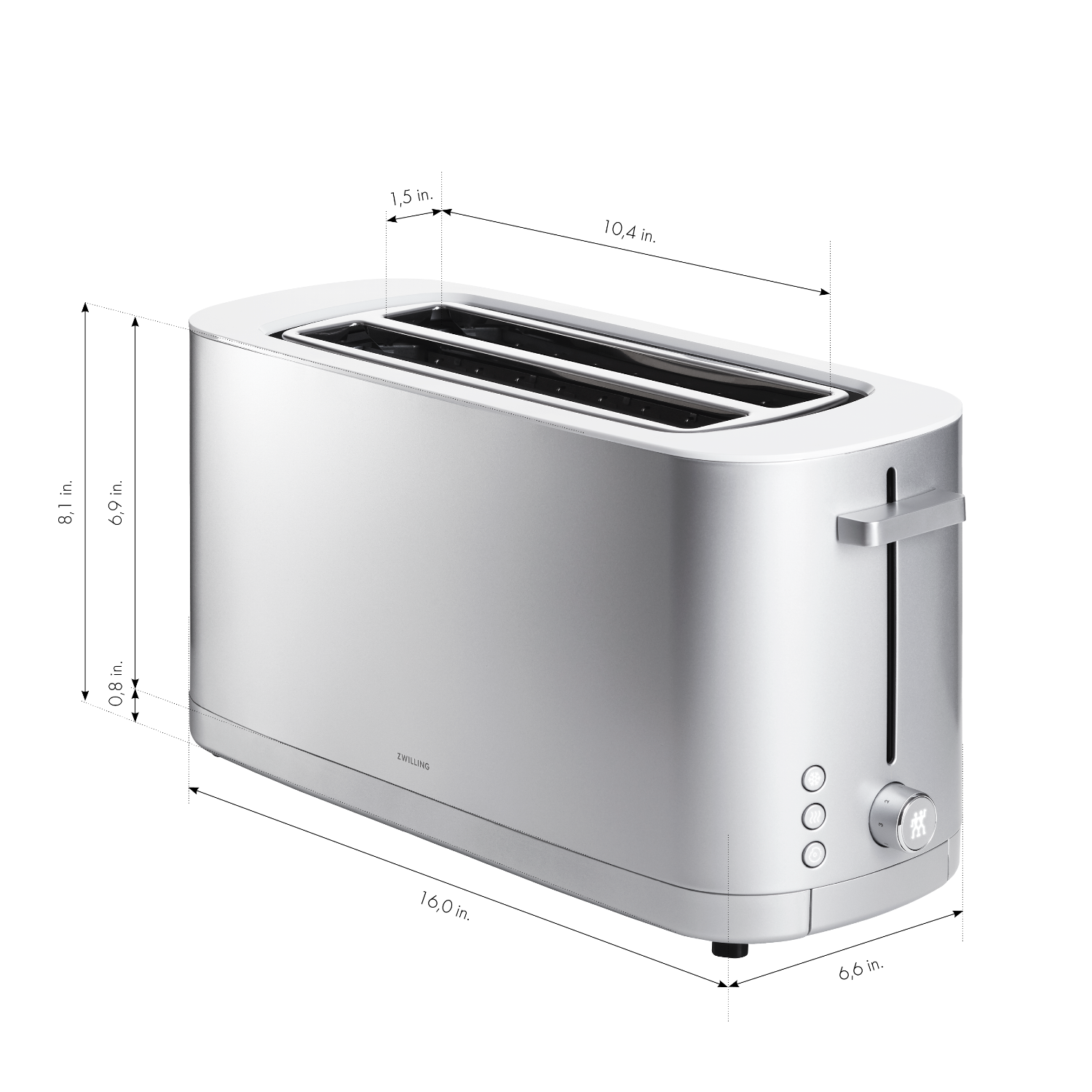 Zwilling Enfinigy 4-Slice 2-Long Slot Toaster – Sabavi® Home
